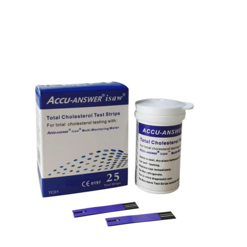 Accu-Answer isaw TC01 Cholesterol Test Strips, Packet of 25