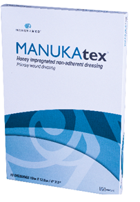 ManukaMed ManukaTEX Honey impregnated Non-Adherent Wound Dressing Pad ...